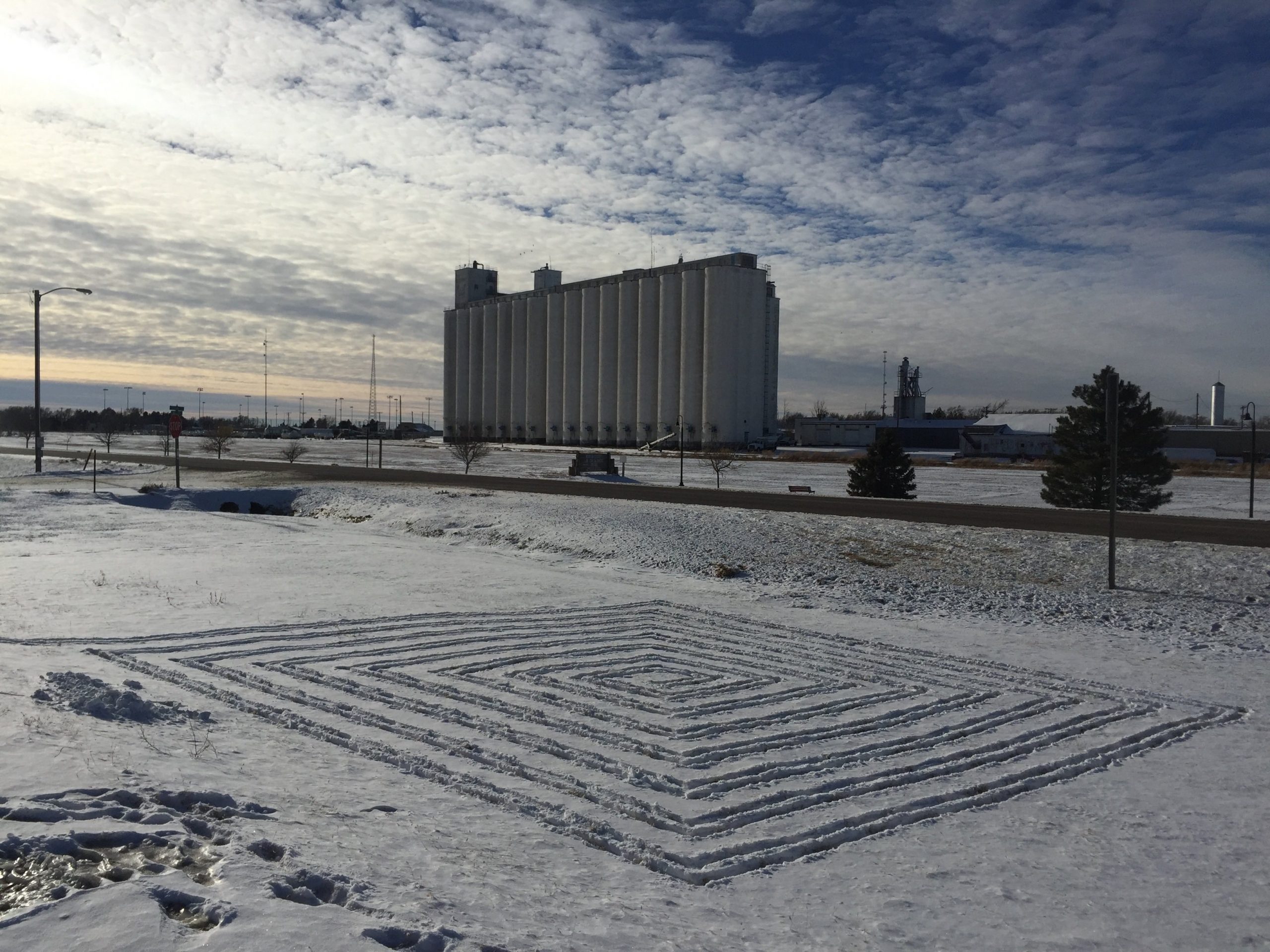 Drag Feet through snow | Franconia Sculpture Park